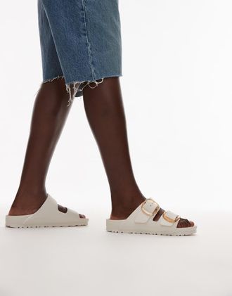 Birkenstock Arizona - Sandales en EVA avec grande boucle - Coquille doeuf-Neutre