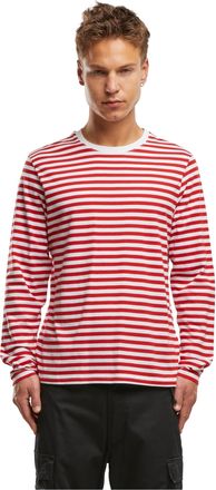 Brandit Jerseyshirt Stripe Longsleeve red-White Gr. 3XL