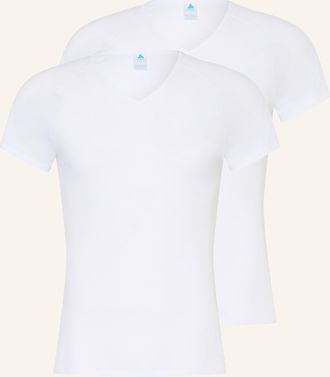 Odlo 2er-Pack Funktionsw&auml;sche-Shirts Active Light weiss