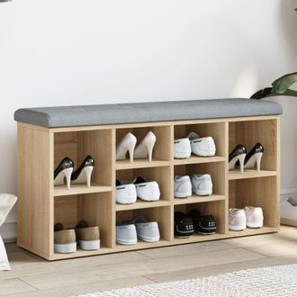 vidaXL Vidaxl - Banc à chaussures chêne sonoma 102x32x50 cm bois dingénierie