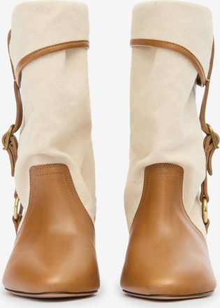 Isabel Marant Boots Darner Buckle - Femme - &Eacute;cru-ch&acirc;taigne - Taille 36 - Isabel Marant