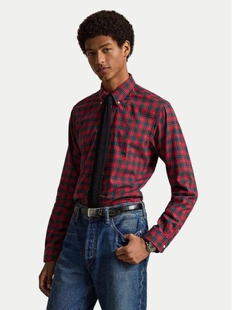 Polo Ralph Lauren Hemd 710953644502 Dunkelrot Custom Fit
