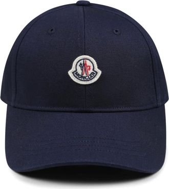 Moncler Homme, Accessoires, Bleu, Taille: M Casquette de baseball avec &eacute;cusson logo