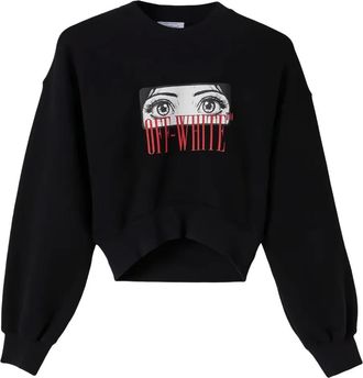 Off-white sweat à imprimé graphique - Noir