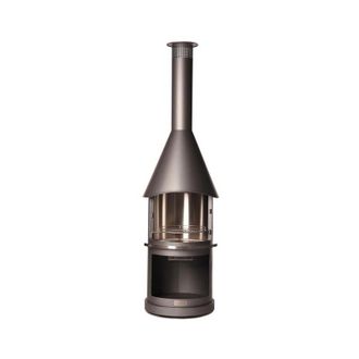 Buschbeck Edelstahlkamin Buschbeck Sydney hellgrau Grill bbq