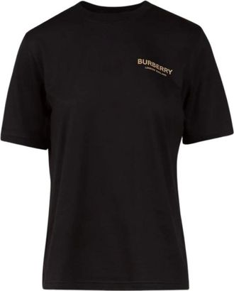 Burberry T-shirt Jemma en m&eacute;lange de coton - Femme - Tops - Noir - Taille: 36 FR