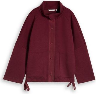 Tom Tailor Sweatshirt Strick & Sweatshirts Boxy Fit Scuba Sweatjacke mit Taschen