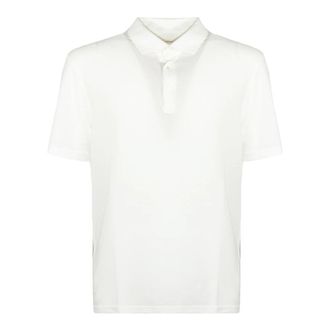Fedeli Wei&szlig;es Baumwoll-Piqu&eacute;-Polohemd - - Tops - Herren - Wei&szlig; - 3XL