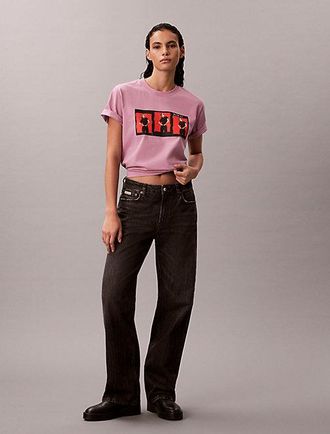 Calvin Klein T-shirt boxy avec imprim&eacute; graphique Kate Moss