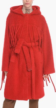 Stella McCartney Teddy-Mantel mit Fransen und G&uuml;rtel Stella McCartney