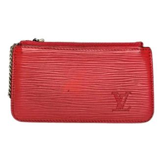 Louis Vuitton Portefeuille en cuir Pre-owned - Femme - Pre-owned - Rouge - Taille: ONE Size