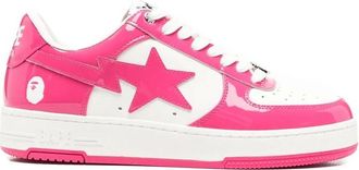 A Bathing Ape A Bathing Ape, Homme, Chaussures, Rose, Taille: 41 1/2 EU Bape Sta Patent Leather Baskets