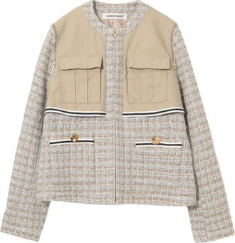 Undercover veste à empiècements en tweed - Tons neutres