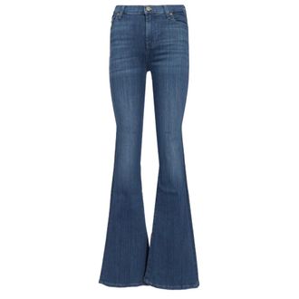 7 For All Mankind HW Ali Neptune High-waist Flared Jeans - - Jeans - Damen - Blau - W24