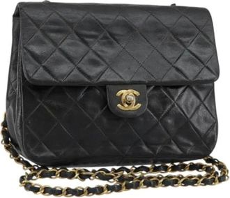 Chanel Sac bandouli&egrave;re vintage Pre-owned - Femme - Pre-owned - Noir - Taille: ONE Size