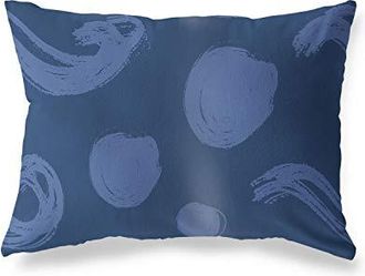 Bonamaison Le Jardin du Lin Kissenbezug Zierkissenbezug Blau Kissenbezug, Für Bett, Auto, Sofa, Haus, Wohnzimmer, Schlafzimmer, Dekoration, 45x60 Cm - Entworfen 