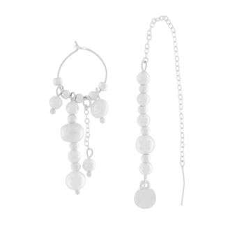 Dansk Copenhagen Audrey Kette & Creolen Multi-Perlen-Ohrring - - Accessories - Damen - Grau - ONE SIZE