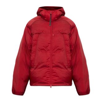 Yohji Yamamoto Kapuzen-Pufferjacke - - Jackets - Herren - Rot - XS