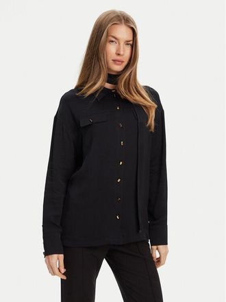 Guess Hemd 5YGH13 7356A Schwarz Regular Fit