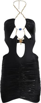 Di Petsa robe courte à design drapée - Noir