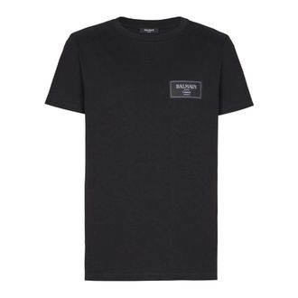 Balmain Homme, Tops, Noir, Taille: S T-shirt &agrave; &eacute;tiquette Couture