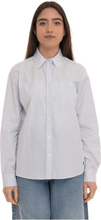 Max Mara Femme, Blouses et Chemises, Bleu, Taille: 38 FR Wkdbahamas Chemisier en coton