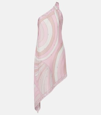 Pucci Robe midi Iride en serg&eacute; de soie