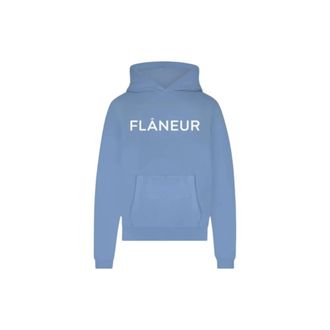 Flaneur Blauer Bedruckter Pullover - - Sweatshirts & Hoodies - Herren - Blau - M