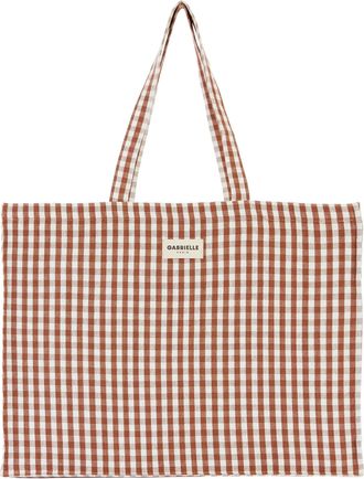 Gabrielle Paris Sac week-end vichy Moka Gabrielle Paris