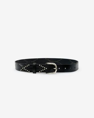 Isabel Marant Ceinture Telly - Femme - Noir Et Argent&eacute; - Taille 75 - Isabel Marant