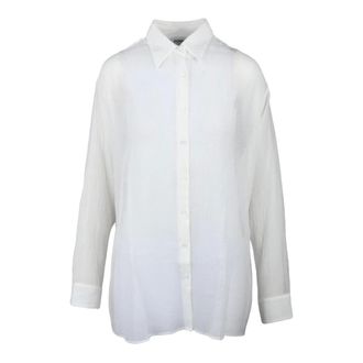 Dondup Homme, Chemises, Blanc, Taille: XL Camicia Over Garzata