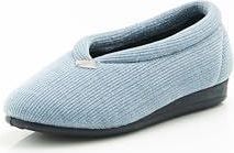 Damart Chaussons Velours côtelé Brillant Femme Bleu Taille 39