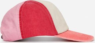Arket Cap Aus Twill Mit Blockstreifen -Rot