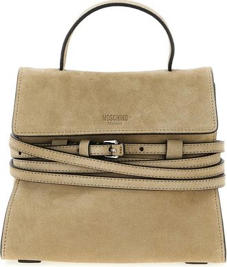 Moschino Femme, Sacs, Beige, Taille: ONE Size Tie Me Handbag