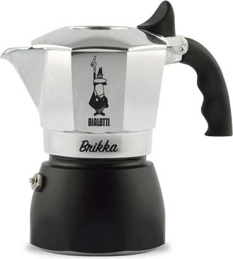 Bialetti New Brikka, Espresso-Kaffeemaschine, die Espresso-Creme liefert, 2 Tassen
