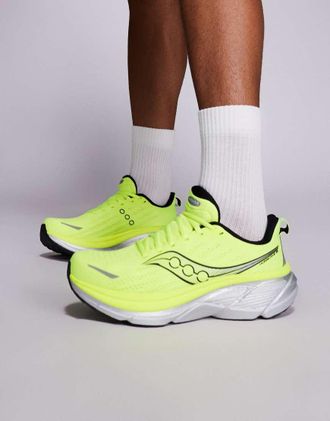 Saucony Hurricane 25 - Laufschuhe in Citron und Schwarz-Gelb