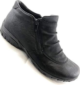 Rieker L4691, Bottes Classiques Femme, Noir (Schwarz/Schwarz/01), 36 EU