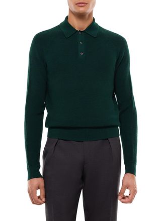 Fursac Polo point de riz en laine certifi&eacute;e - Taille XXL - Homme