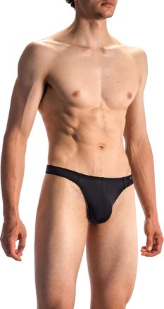 Olaf Benz Herren Ministring schwarz Baumwolle & Mix unifarben