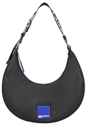 Karl Lagerfeld Karl Lagerfeld Jeans, Femme, Sac DemiLune Avec Logo Box, Noir, One size