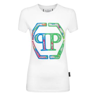 Philipp Plein Femme, Tops, Blanc, Taille: 40 FR T-Shirt Pure