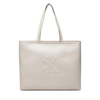 Calvin Klein Jeans Handtasche Calvin Klein Jeans Sculpted Slim Tote34 LV04K3070G &Eacute;cru