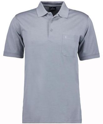 Ragman Polo &agrave; manches courtes softknit Ragman pour homme - Gris - XXXL