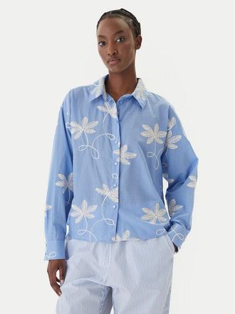 Lola Casademunt Hemd LS2615089 Blau Relaxed Fit