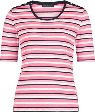 Betty Barclay Kurzarmshirt Damen mit Rippenstruktur (1-tlg)