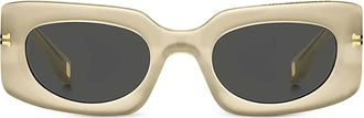 Marc Jacobs lunettes de soleil &agrave; monture rectangulaire - Tons neutres