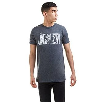DC Comics T-Shirt Joker Text pour Homme, chin&eacute; fonc&eacute;, L UK