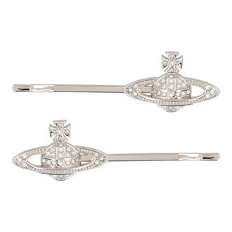 Vivienne Westwood Femme, Accessoires, Gris, Taille: ONE Size Relief Hair Clip