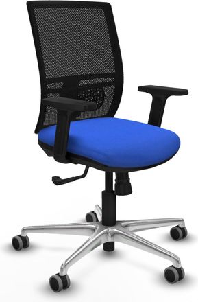 Piqueras y Crespo Stuhl mit R&uuml;ckenlehne aus Netzgewebe mit 2D-Armlehnen, h&ouml;henverstellbare Lendenwirbelst&uuml;tze. Ausgestattet mit 4 Positionen und Schneideschaum. Mit Rol