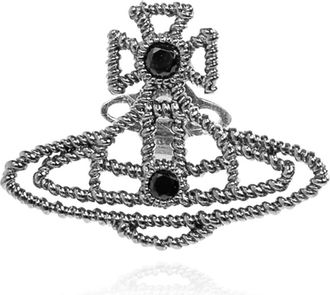 Vivienne Westwood Homme, Accessoires, Gris, Taille: ONE Size Ruthenium Single Earring
